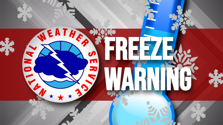 Freeze Warning Extended Through Wednesday Morning - WEIS | Local & Area ...
